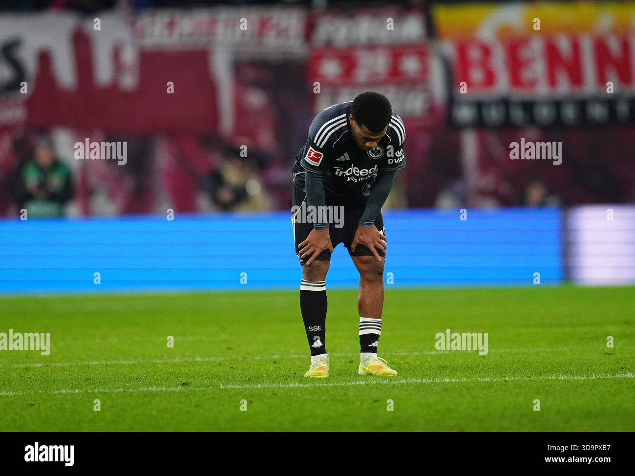 December 06 2025: Jessic Ngankam of Eintracht Frankfurt looks on during ...