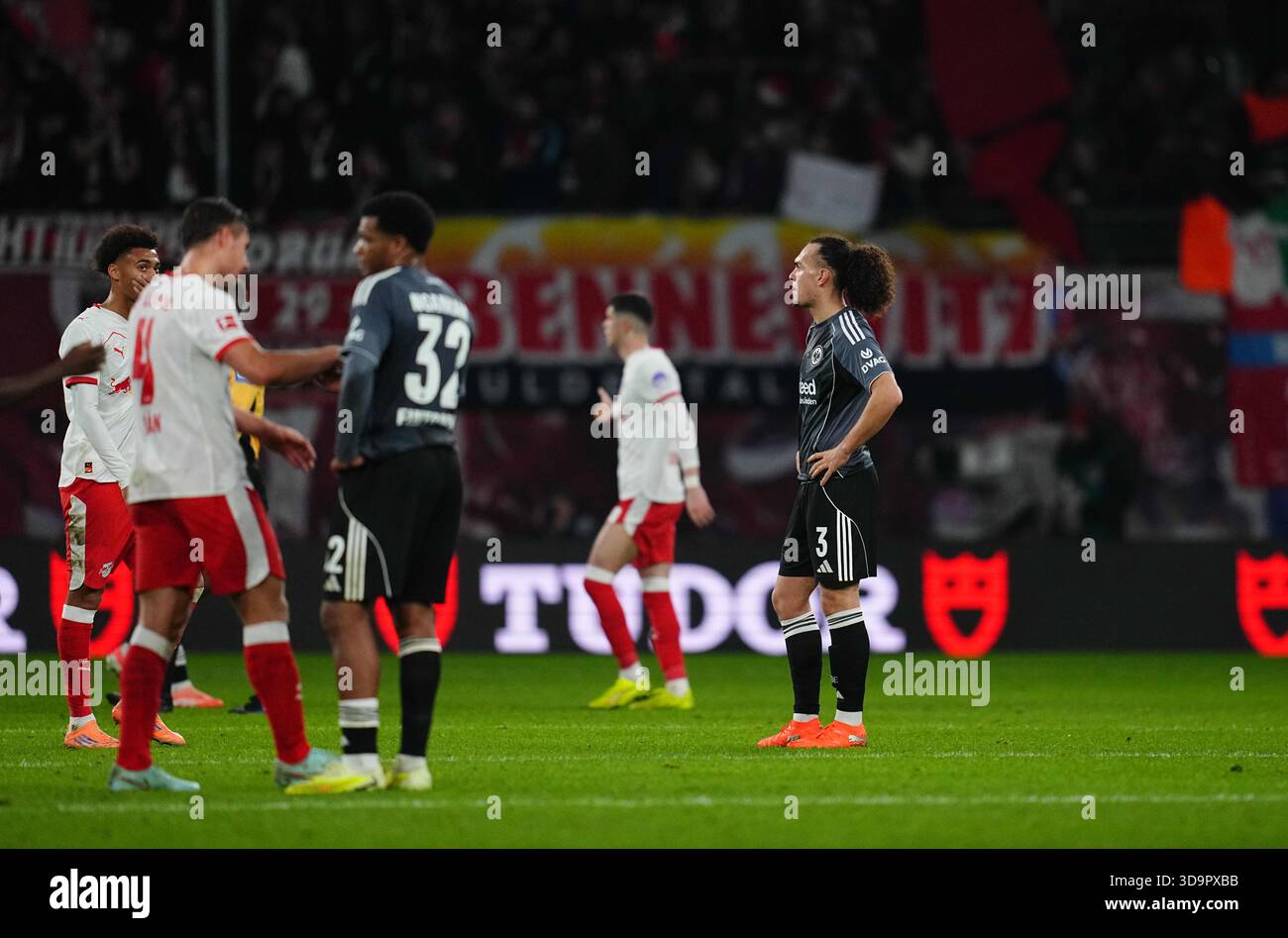 December 06 2025: Arthur Theate of Eintracht Frankfurt looks on during ...