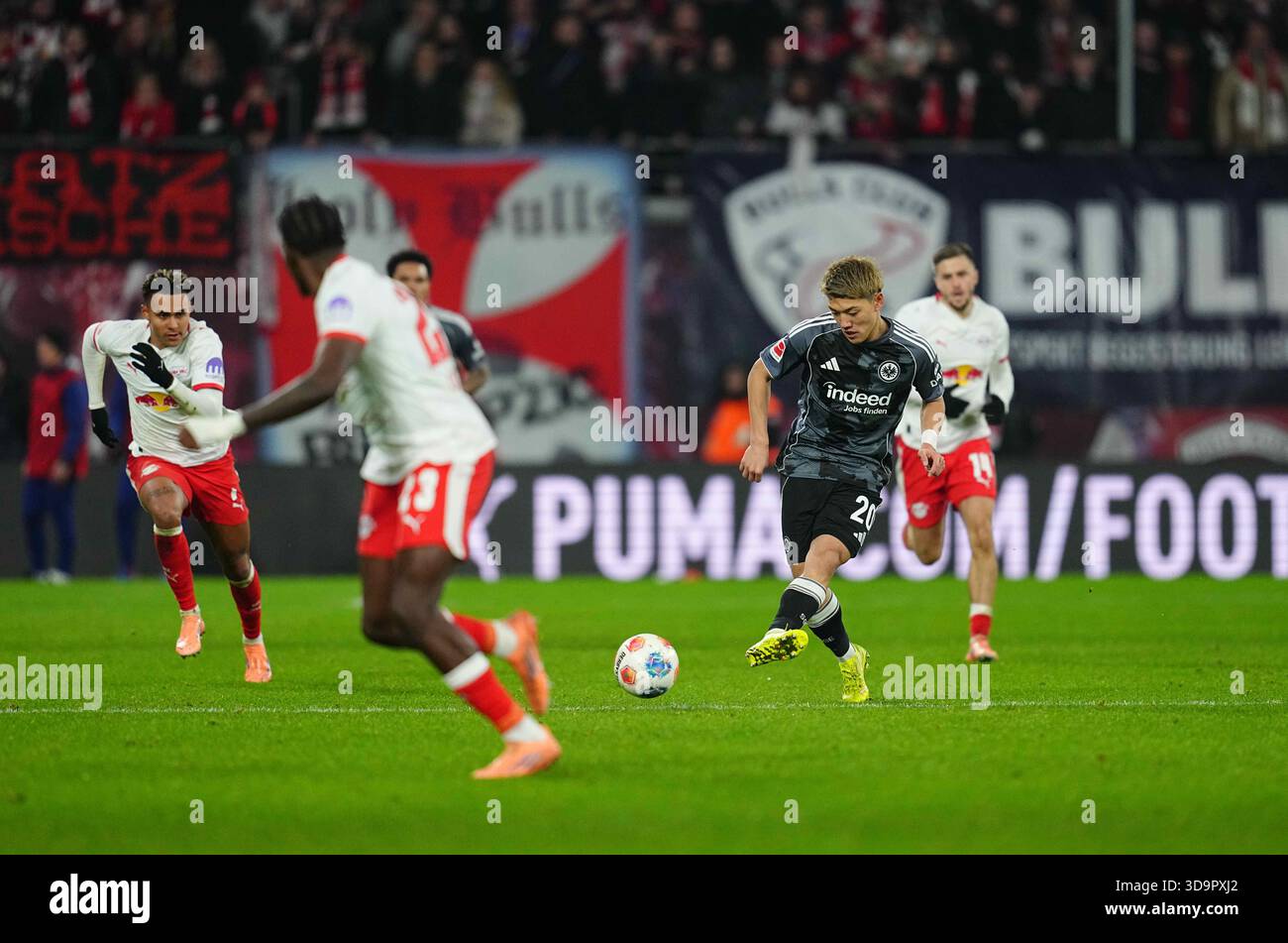 December 06 2025: Ritsu Doan of Eintracht Frankfurt controls the ball ...