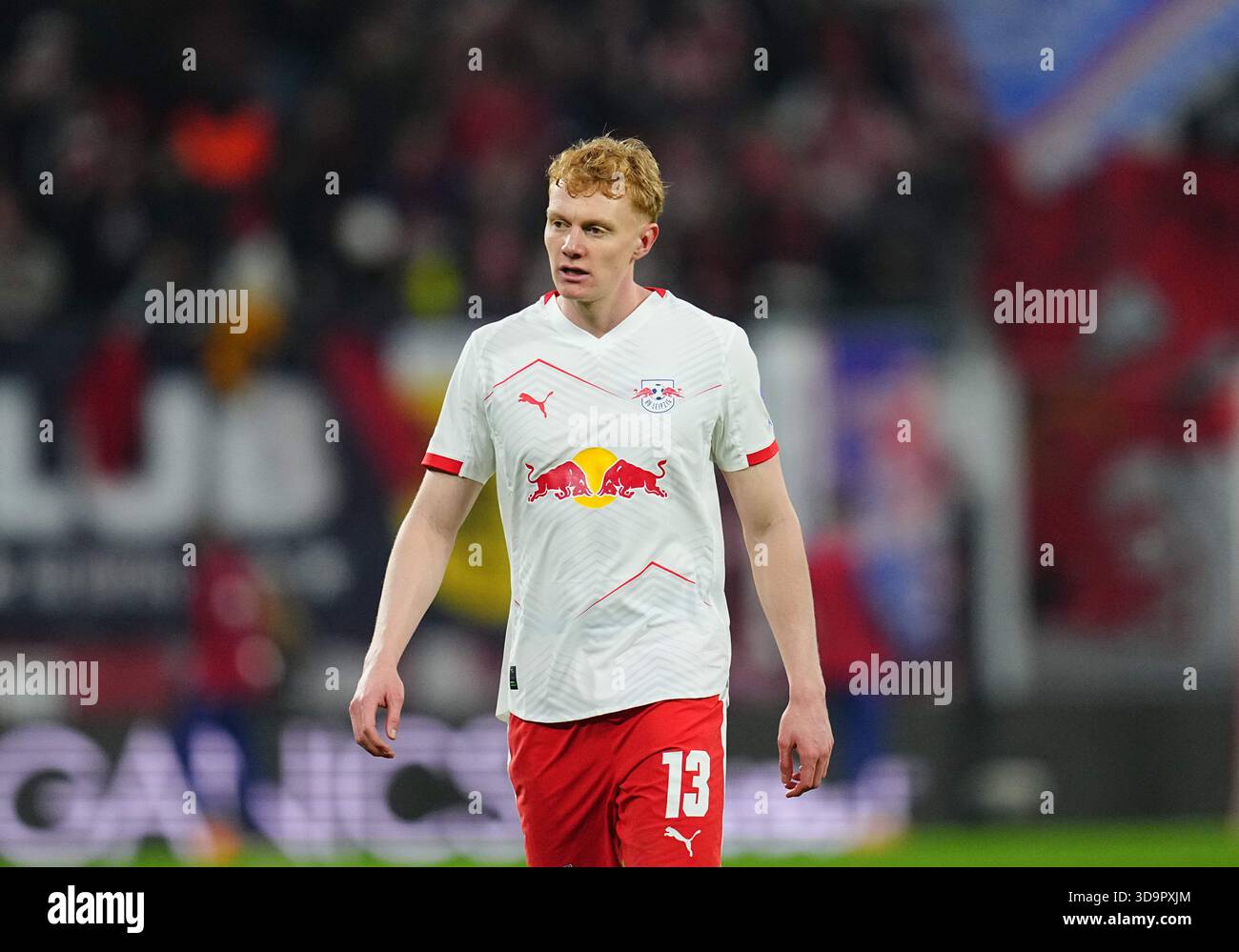 December 06 2025: Nicolas Seiwald of RB Leipzig looks on during a 1 ...