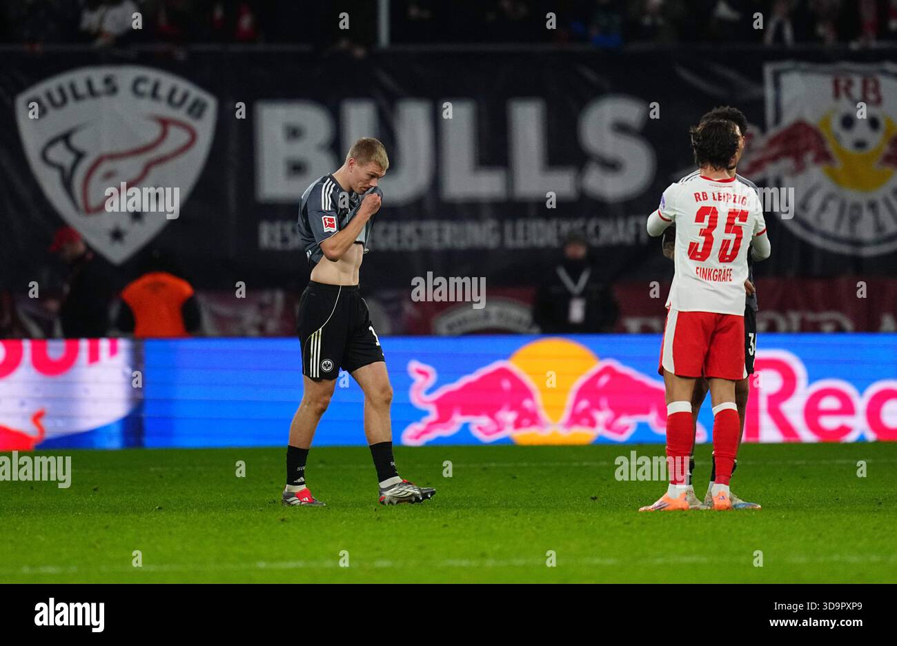 December 06 2025: Rasmus Kristensen of Eintracht Frankfurt looks on ...