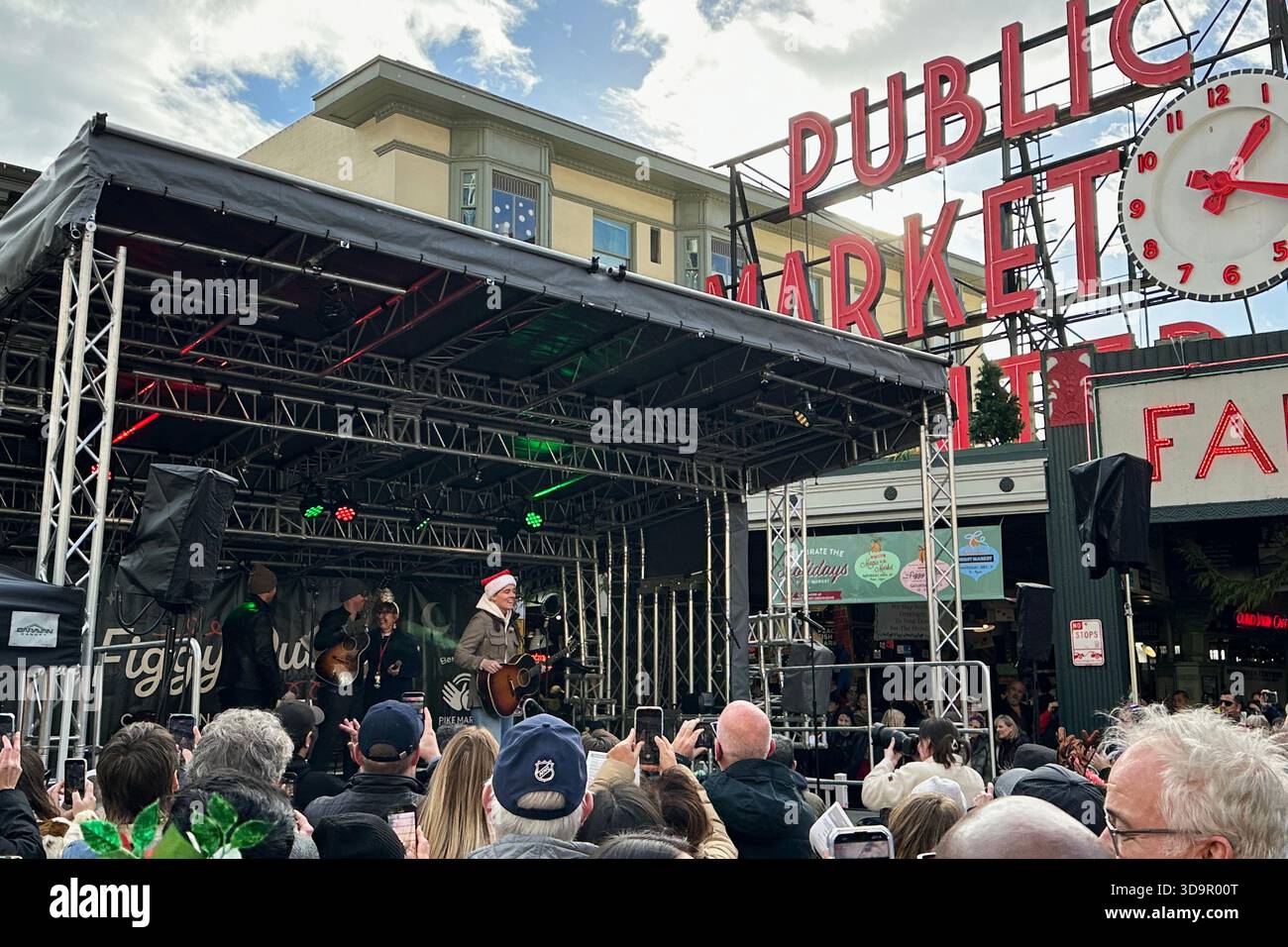 Singer Brandi Carlile plays as a surprise performance during the Great ...