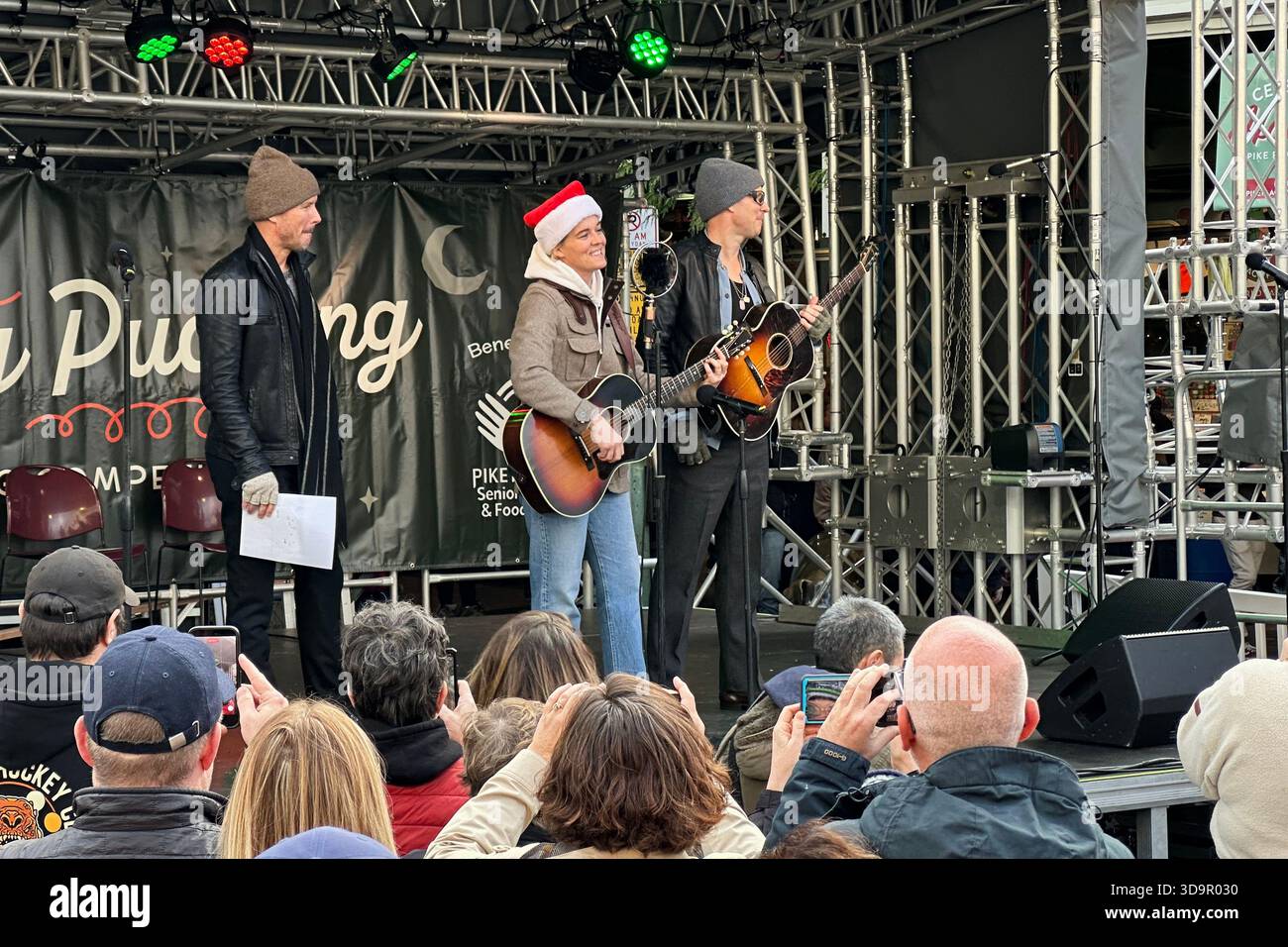 Singer Brandi Carlile plays as a surprise performance during the Great ...