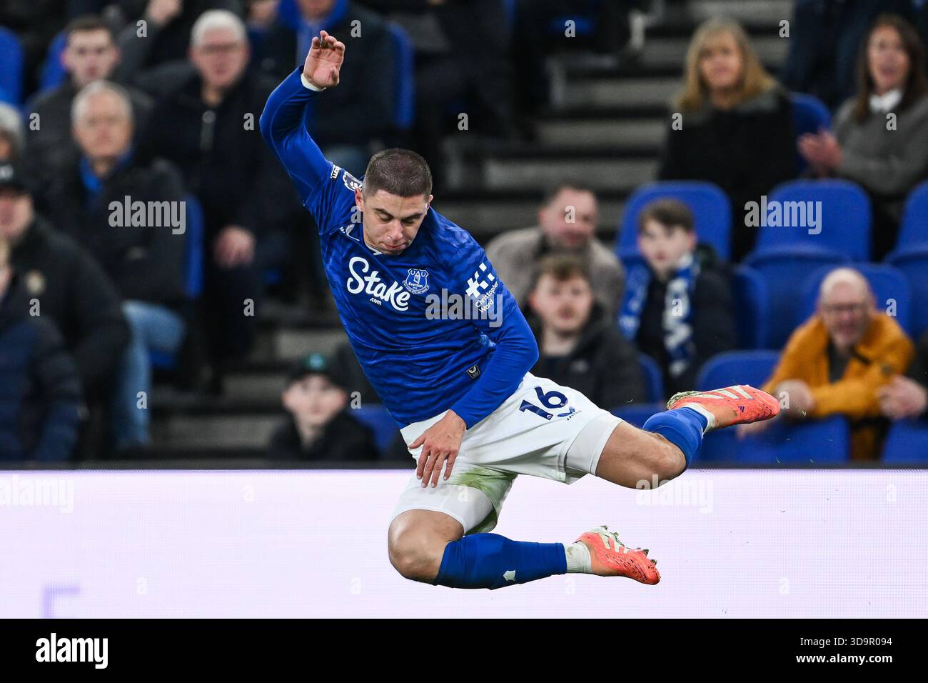 Liverpool, England, 6th December 2025. Vitalii Mykolenko of Everton in ...