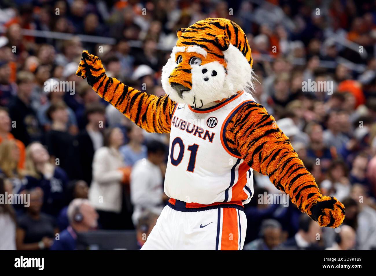 Auburn mascot Aubie dances during the second half of an NCAA college ...