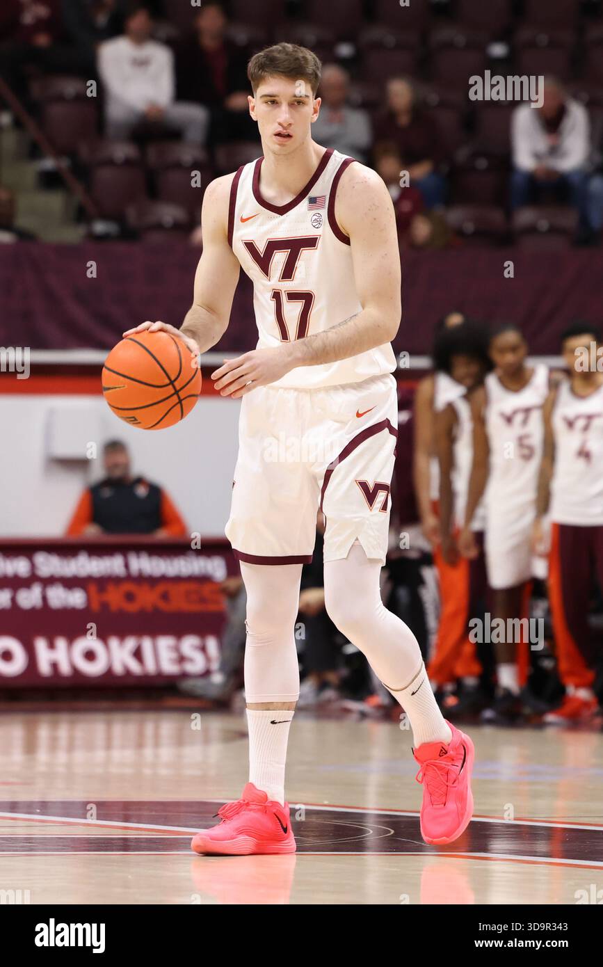 December 6, 2025: Virginia Tech Hokies guard Neoklis Avdalas (17 ...