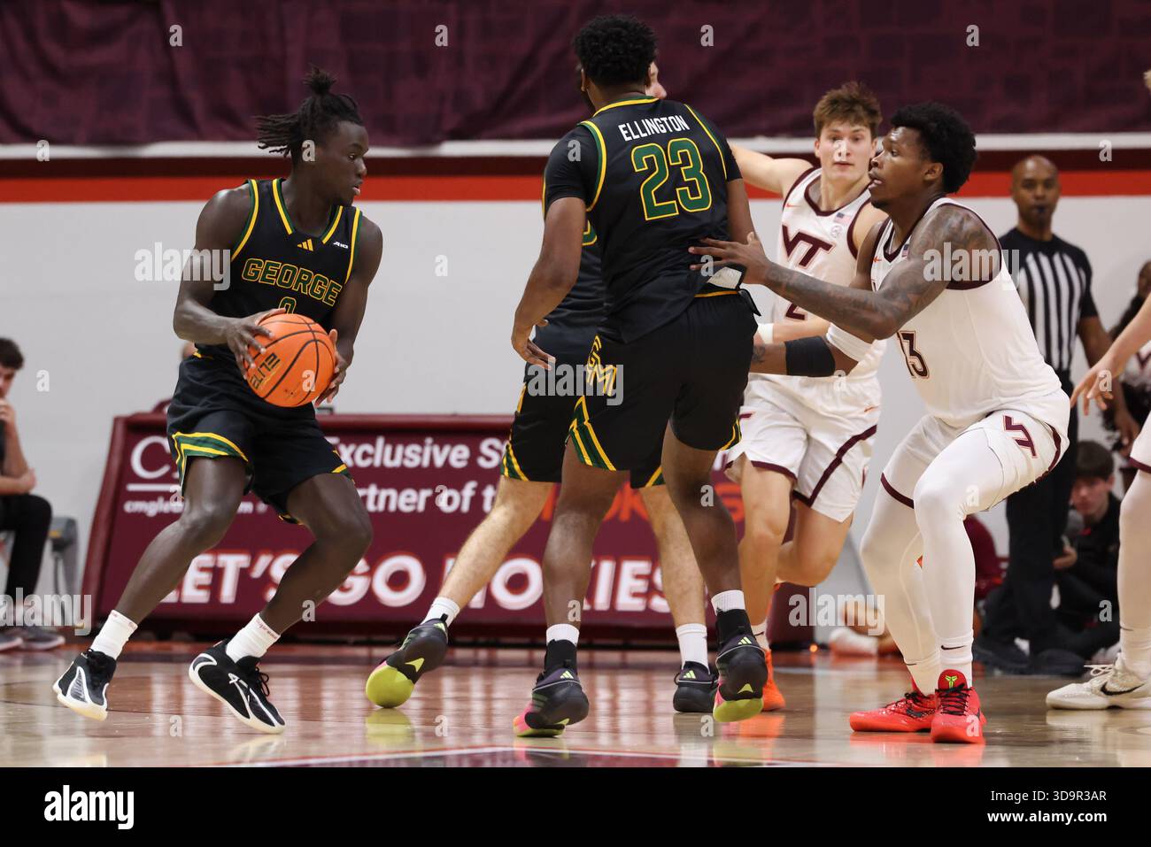December 6, 2025: George Mason Patriots guard Masai Troutman (0) looks ...