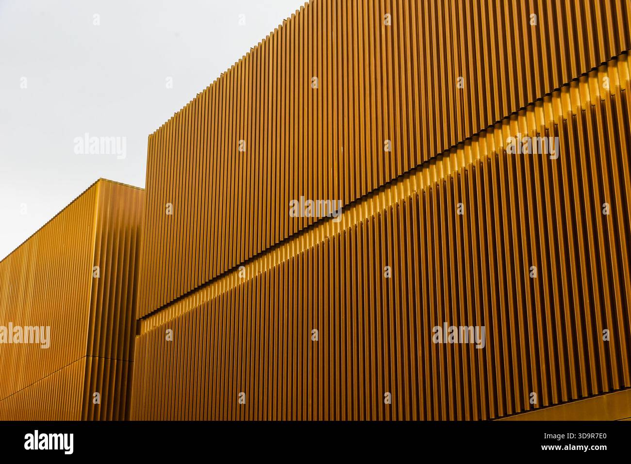 The gold-clad extension of the Lenbachhaus museum in Munich, Germany ...