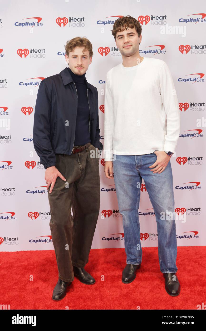 Magnus Ferrell and Mattias Ferrell attends iHeartRadio 102.7 KIIS FM's ...
