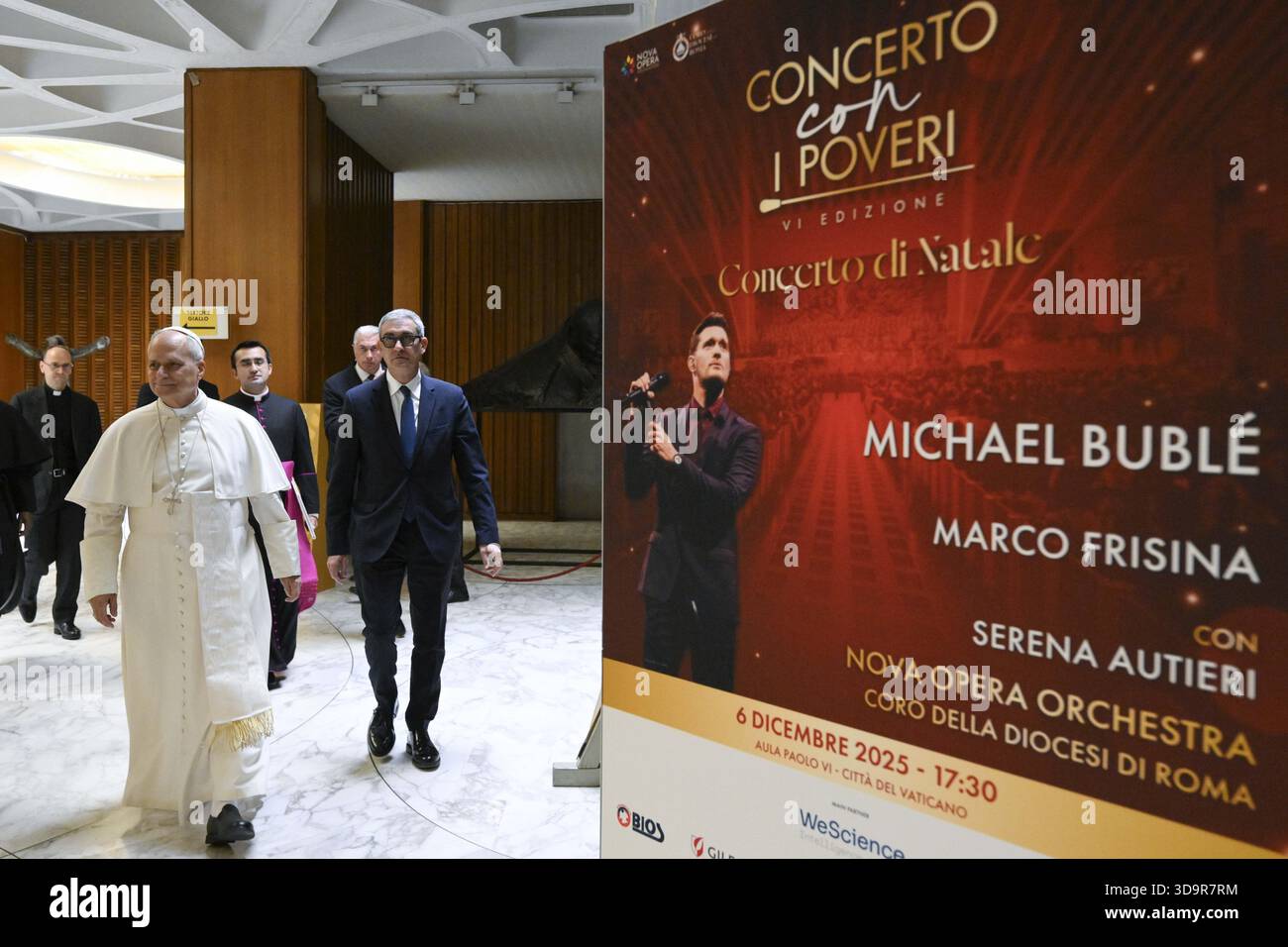 **NO LIBRI** Italy, Rome, Vatican, 2025/12/6 Pope Leo XIV attends a ...