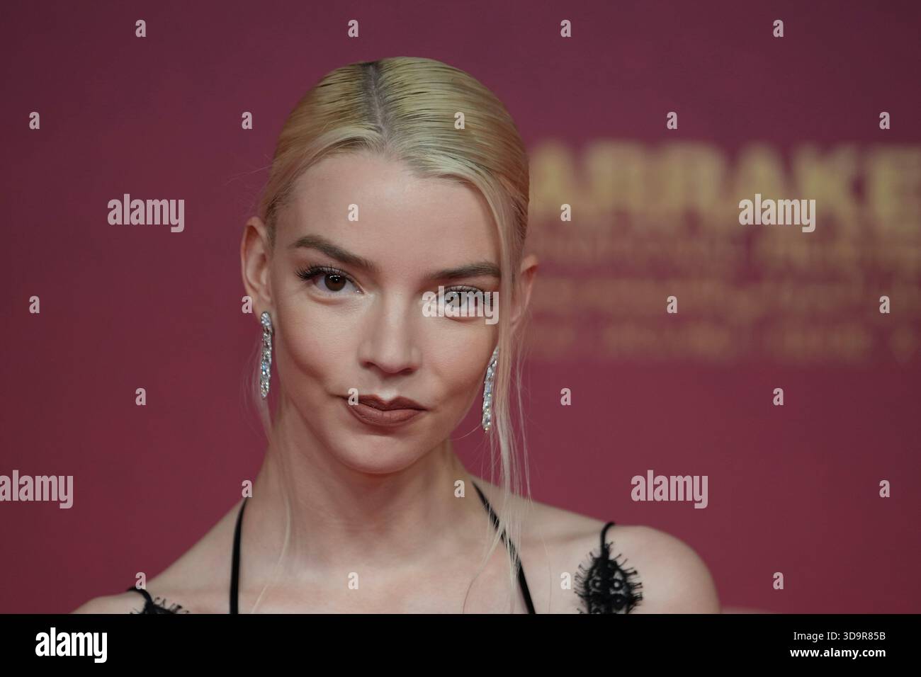 Anya Taylor-Joy poses for a photo on the red carpet during the closing ...