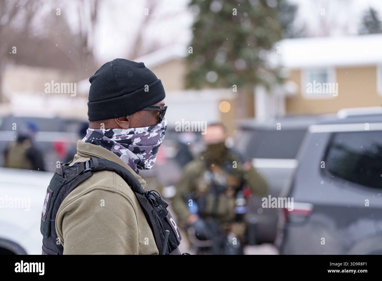 December 6, 2025, Burnsville, Minnesota, USA: ICE raid a residence in ...
