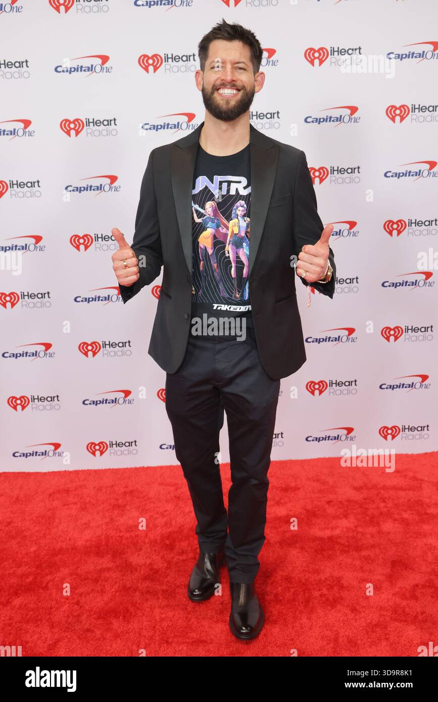 Hunter March attends iHeartRadio 102.7 KIIS FM's Jingle Ball 2025 at ...