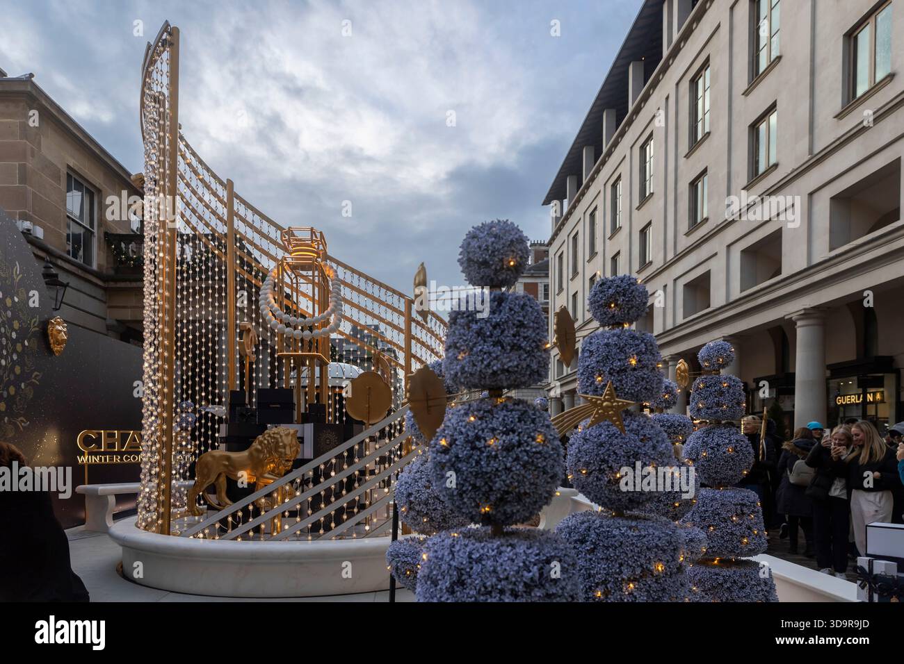 London, UK, 6 December 2025, A festive Chanel Christmas installation in ...