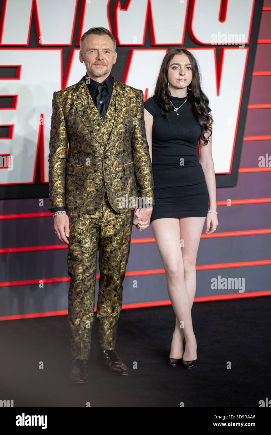 Cast and guests attend The Running Man film premiere Featuring: Simon ...