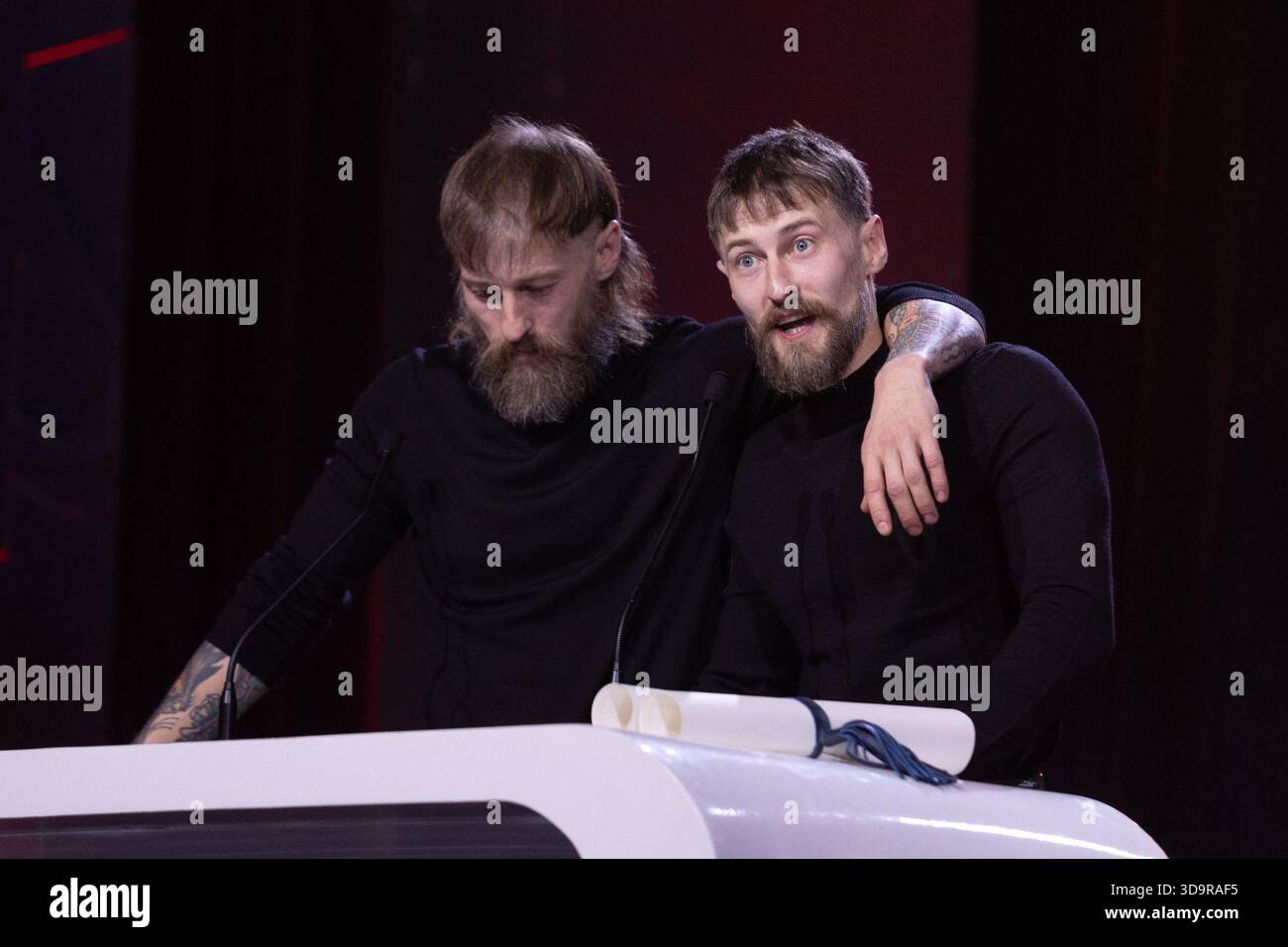 Elliott Tittensor, Luke Tittensor attends the closing ceremony during ...