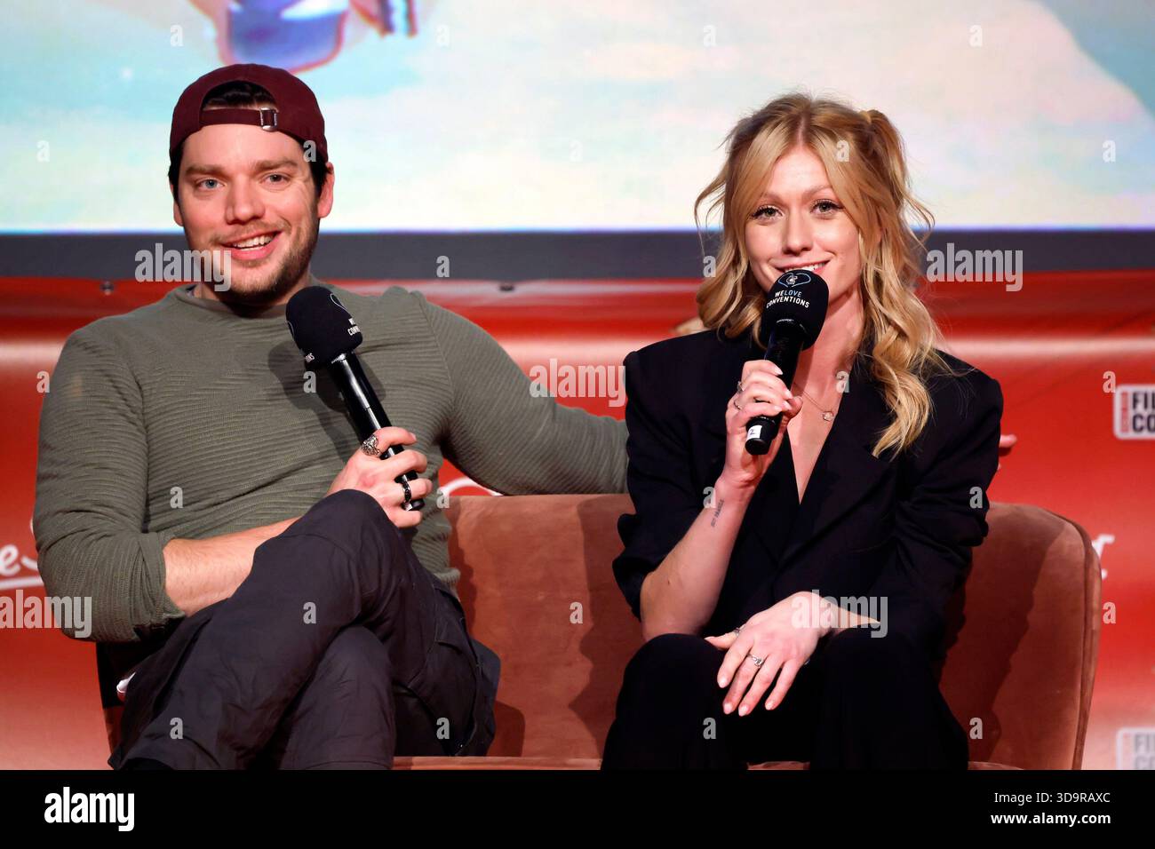 The actors Dominic Sherwood and Katherine McNamara (including ...
