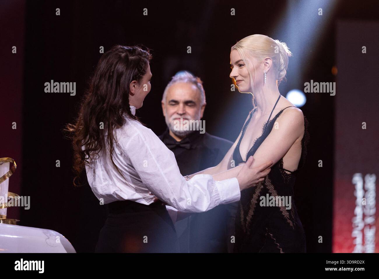 Anya Taylor-Joy, Vladlena Sandu attends the closing ceremony during day ...