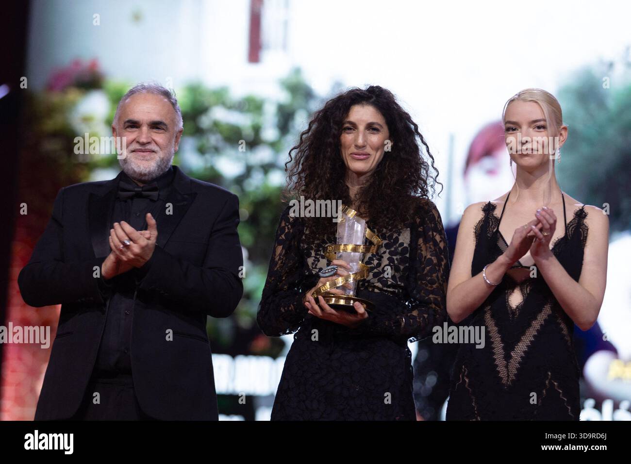 Karim Ainouz, Jihan Kikhia, Anya Taylor-Joy attends the closing ...
