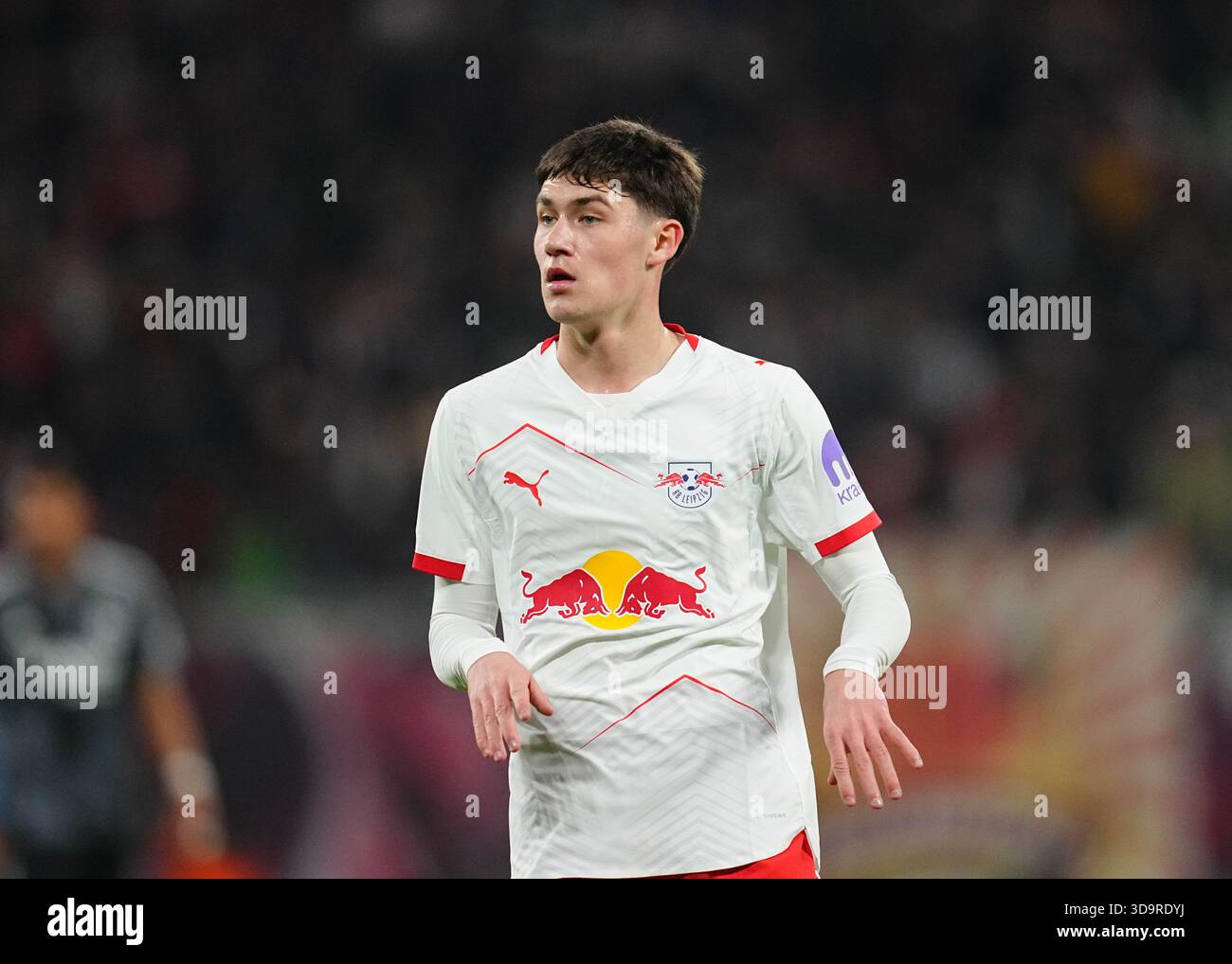 December 06 2025: Andrija Maksimovic of RB Leipzig looks on during a 1 ...
