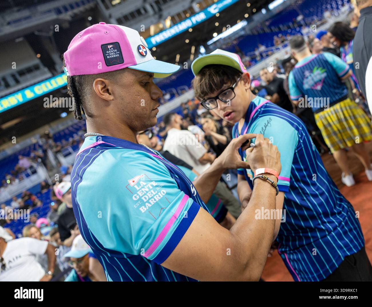 MIAMI, Fl - DEC 6: Baseball player Juan Soto is seen during La Gente ...