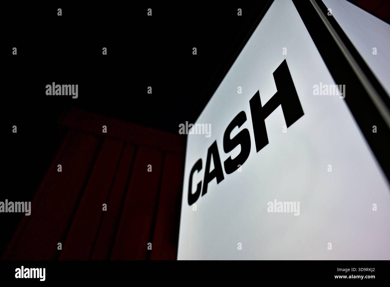 Sign displaying bank service hi-res stock photography and images - Alamy