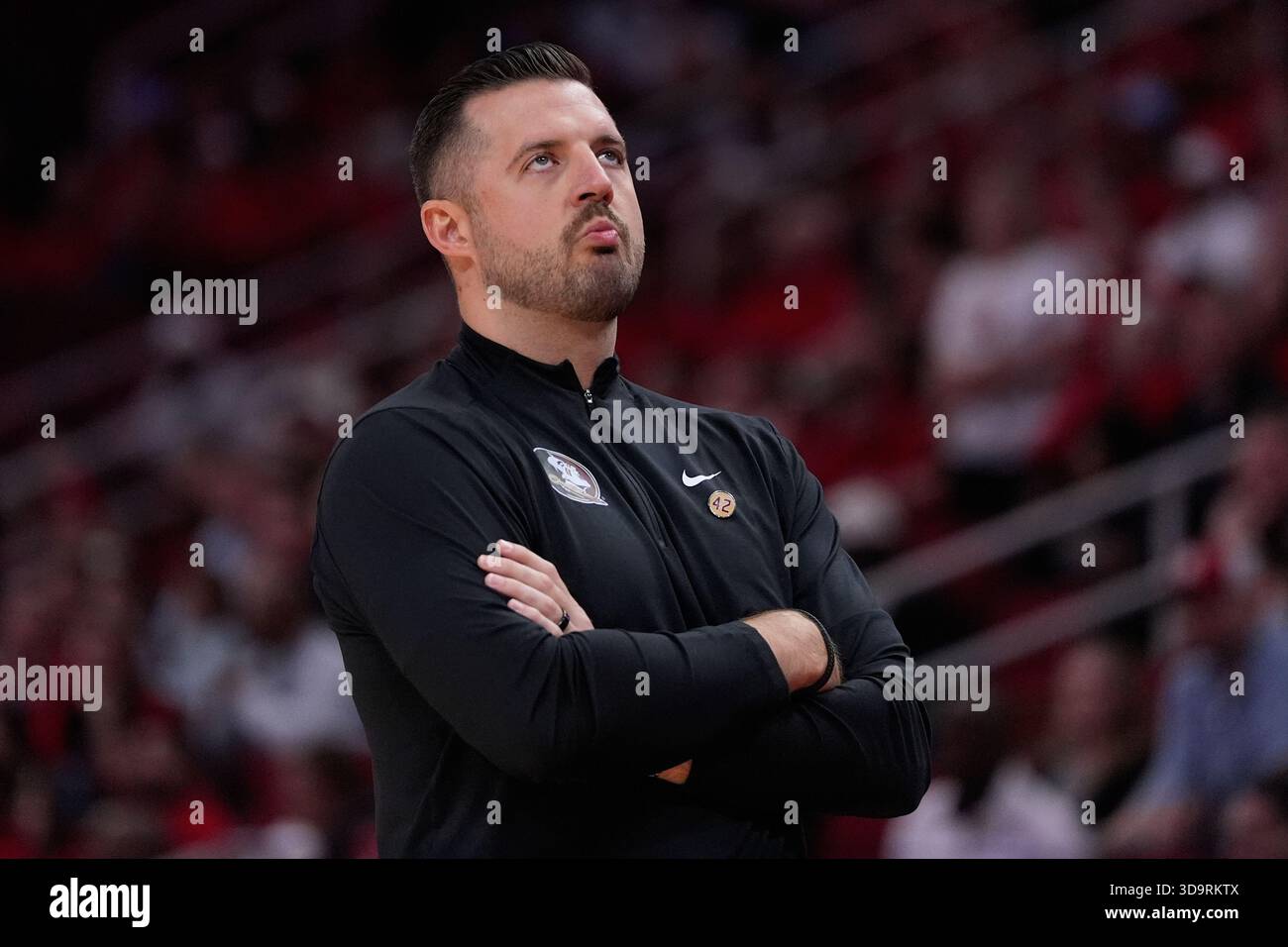 Florida State head coach Luke Loucks Stans on the sideline during the ...
