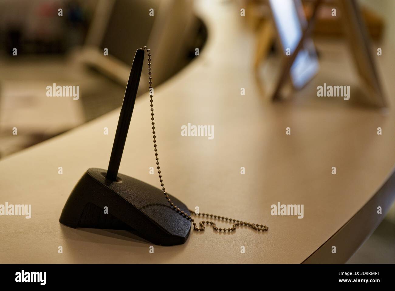 Registration desk black pen hi-res stock photography and images - Alamy