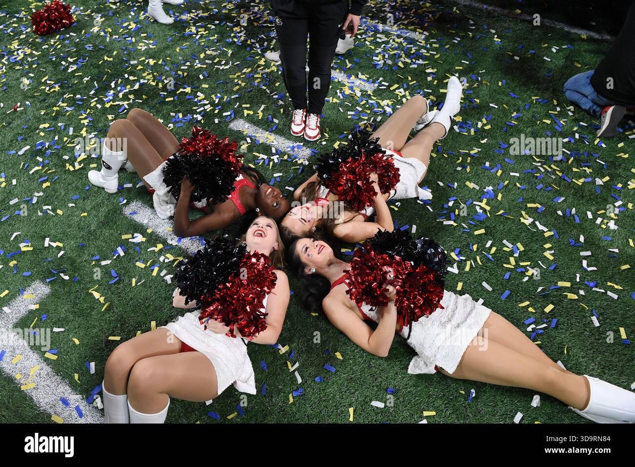 ATLANTA, GA - DECEMBER 06: Members of the Georgia Bulldogs Dance Dawgs ...