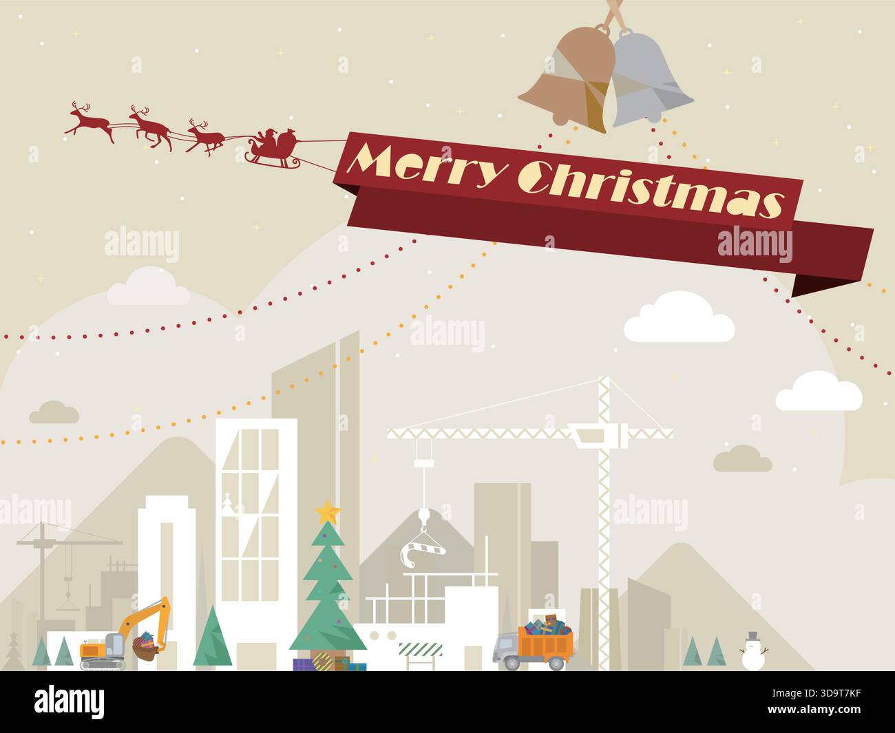 Simple Layers A003 Christmas and construction industry Suitable for the ...