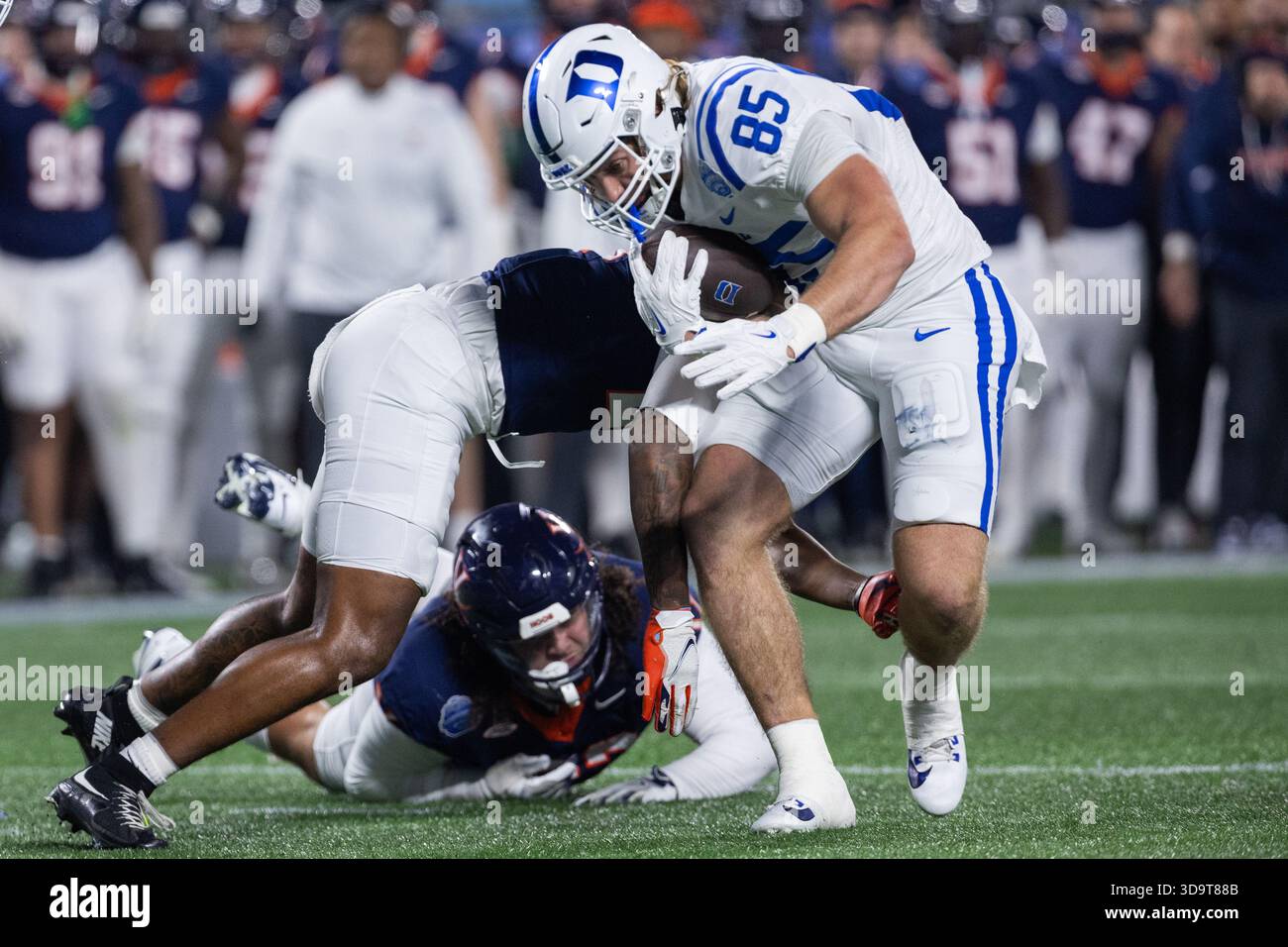 December 6, 2025: Duke Blue Devils tight end Jeremiah Hasley (85) gets ...