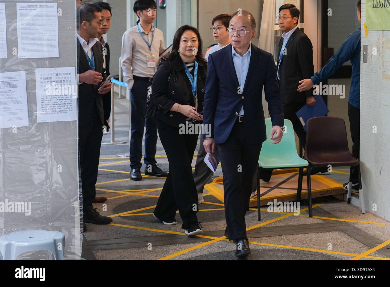 Erick Tsang Kwok-wai (second right), Secretary for Constitutional and ...