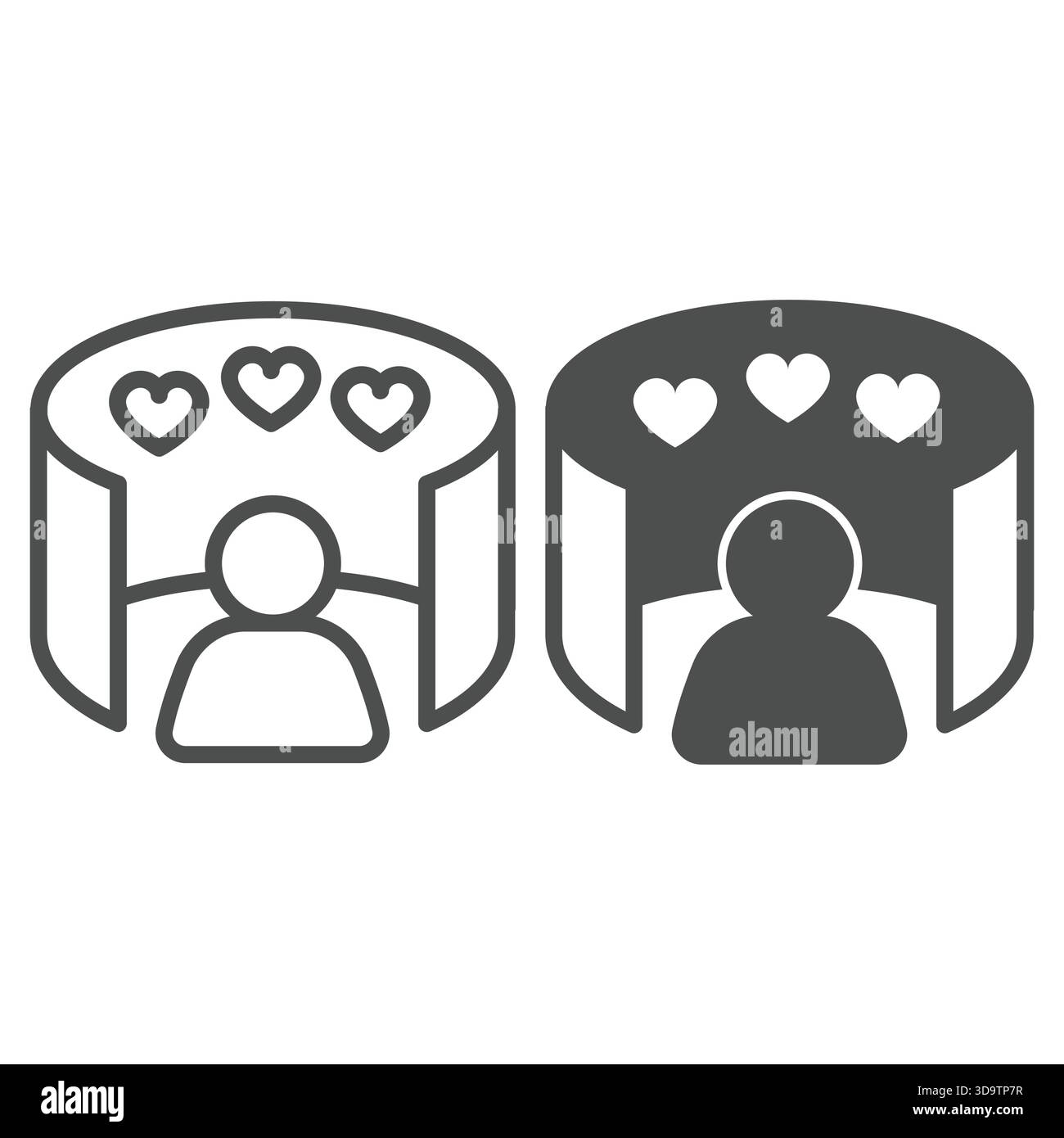 Vector likes notification icon Cut Out Stock Images & Pictures - Alamy