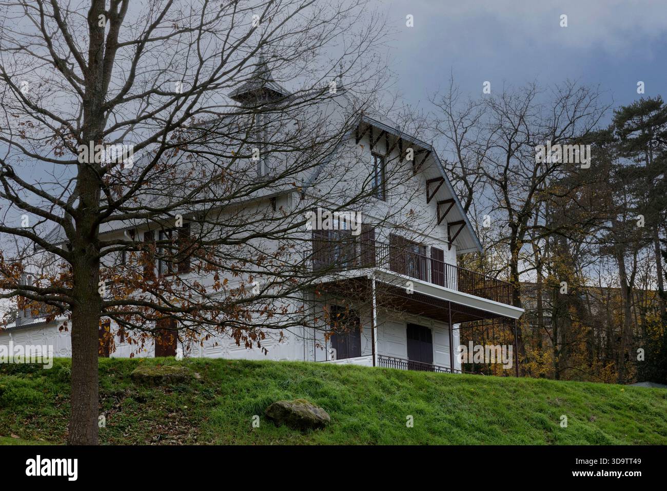 The Maison de Fer (Iron House) in the Meissonier Park in Poissy, France ...