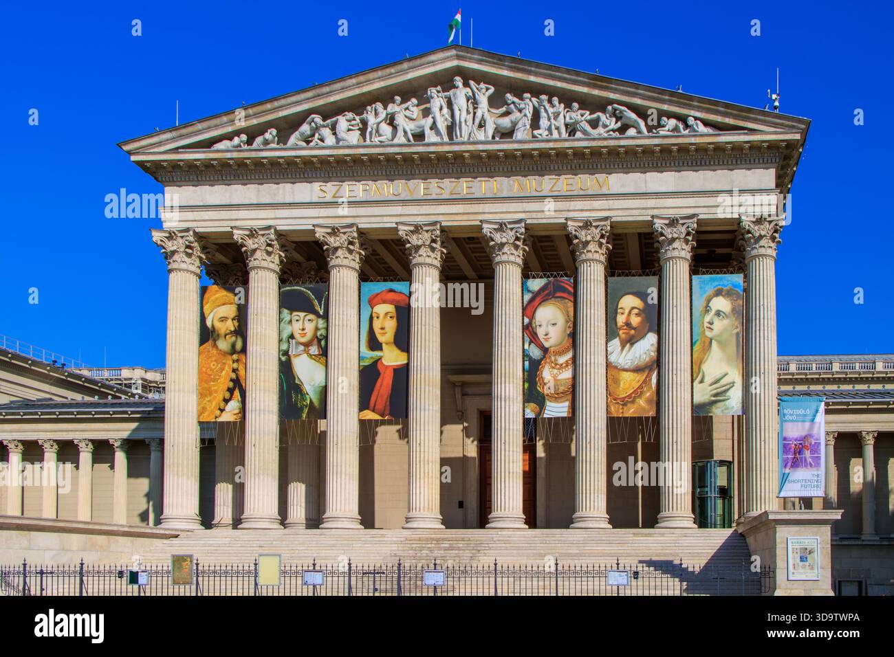 Budapest, Hungary. The Museum of Fine Art hosts classical art ...