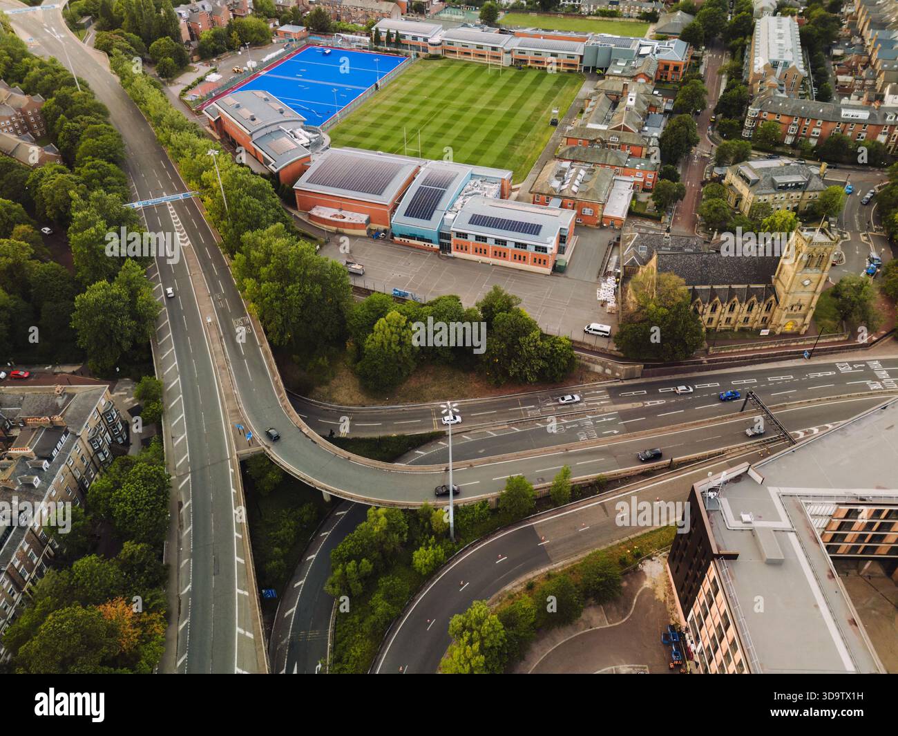 Royal grammar school newcastle sports ground hi-res stock photography ...