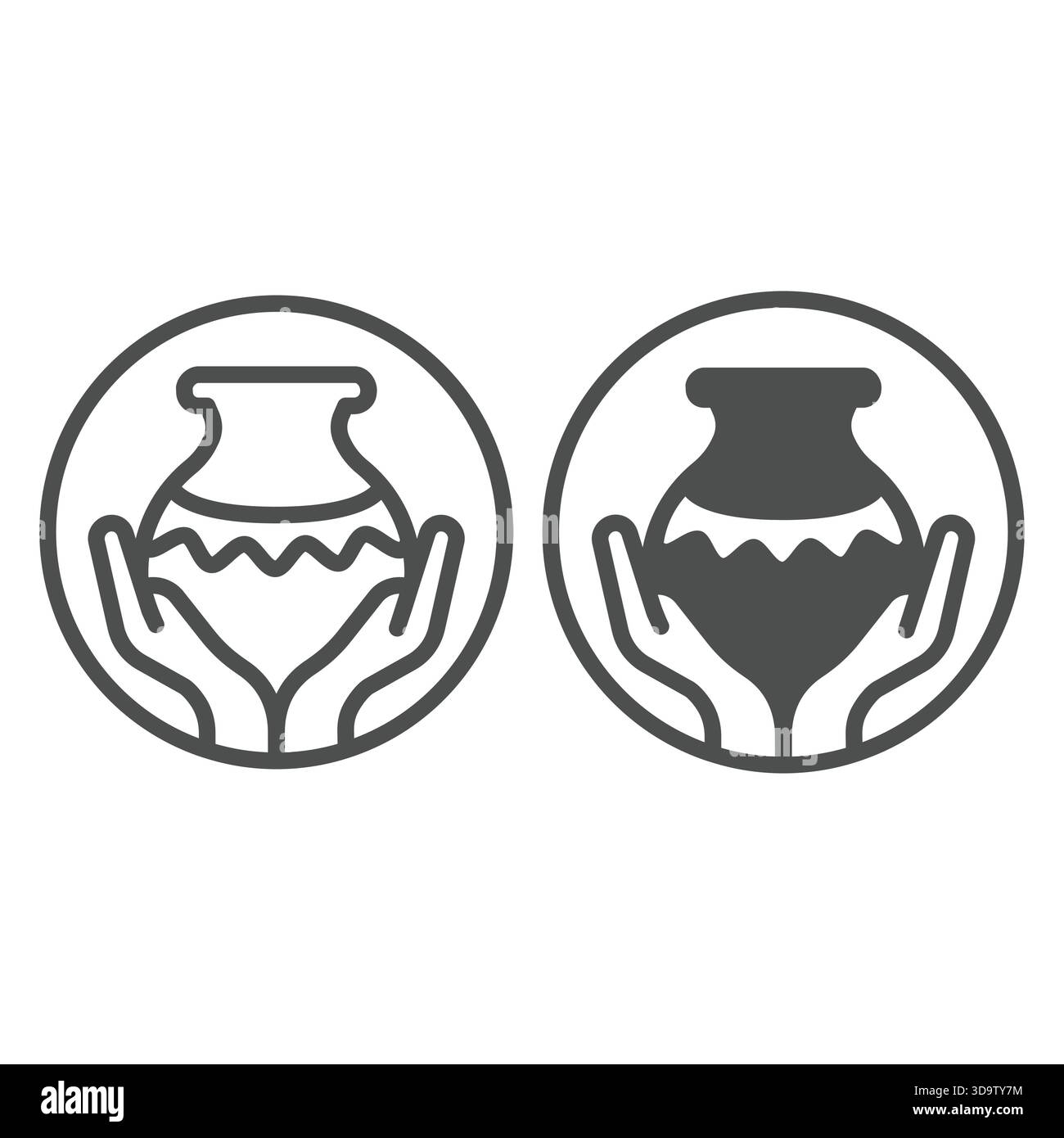 Painting on ceramics Black and White Stock Photos & Images - Alamy