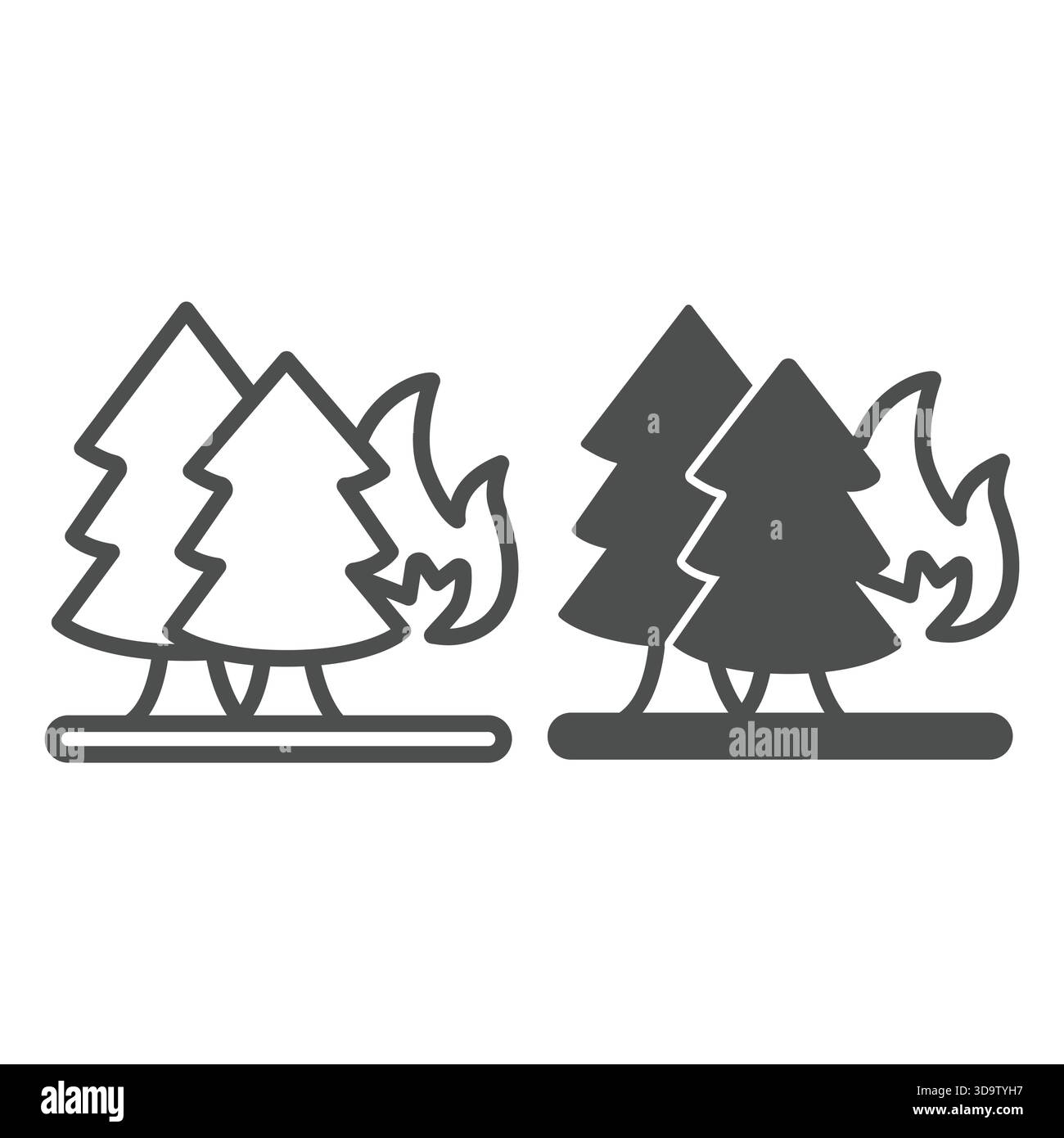 Bushfire danger sign Black and White Stock Photos & Images - Alamy