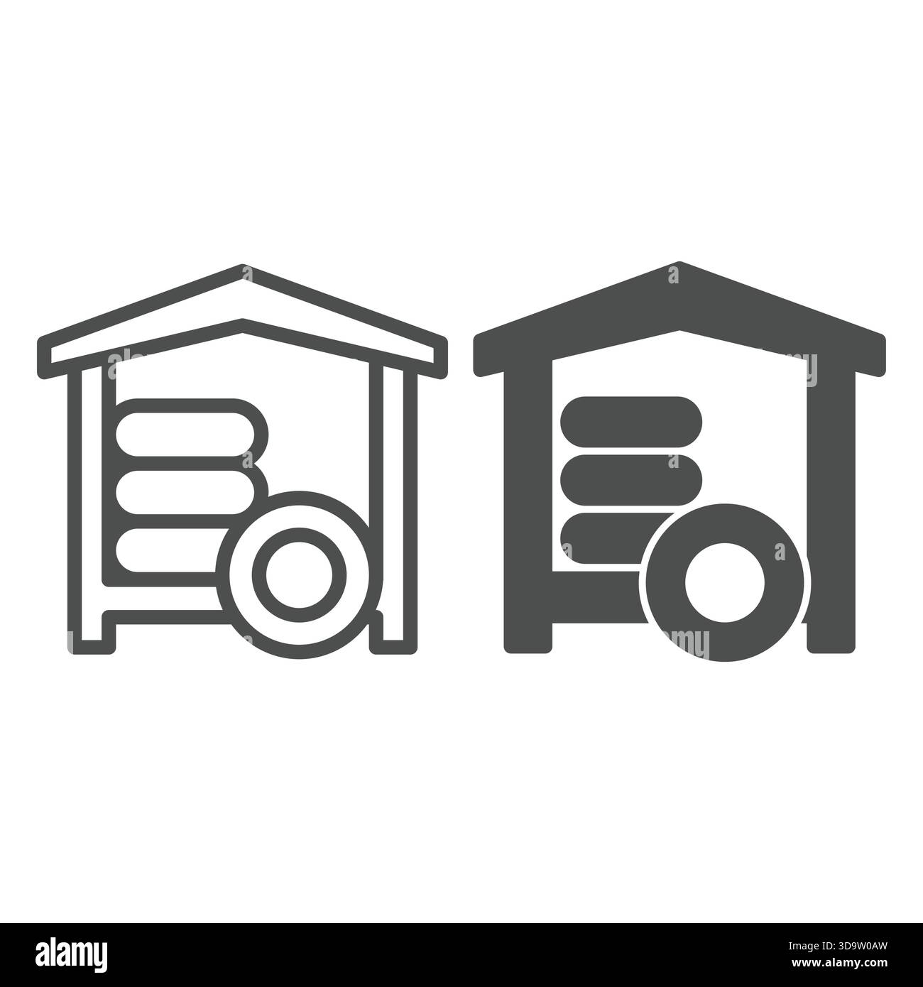 Car wheel waste house Cut Out Stock Images & Pictures - Alamy