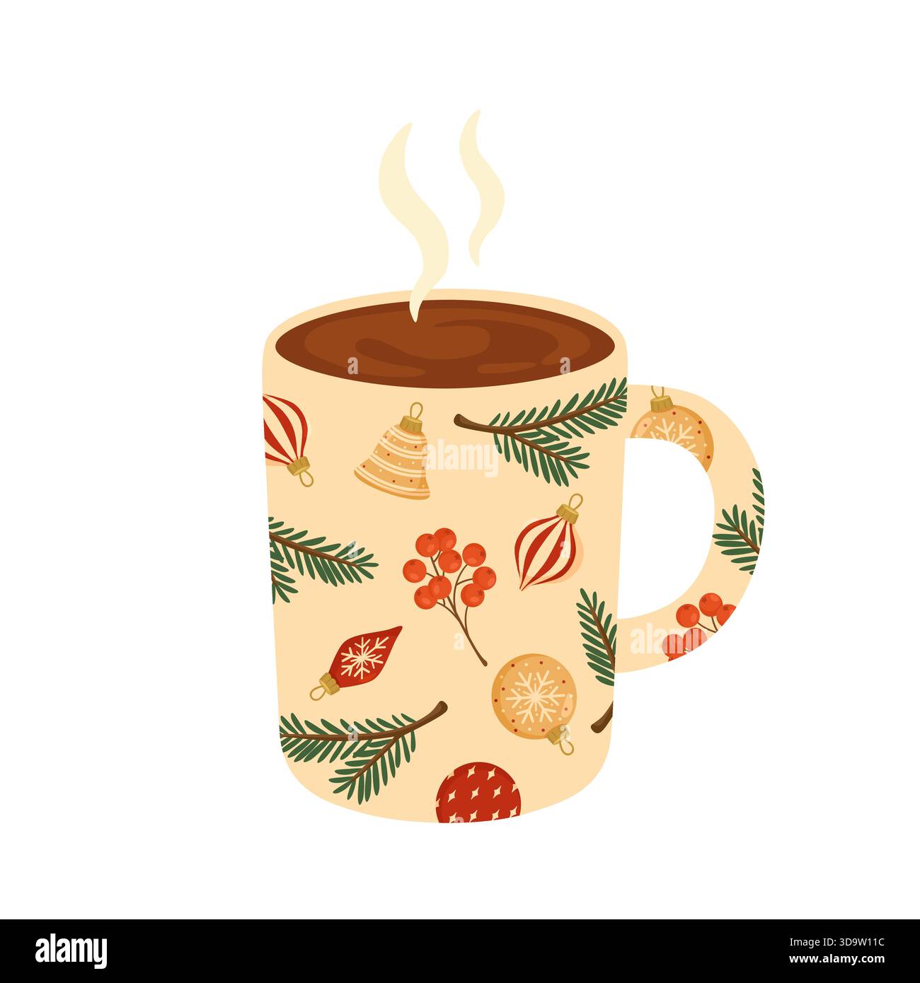 Festive christmas rustic background Stock Vector Images - Alamy