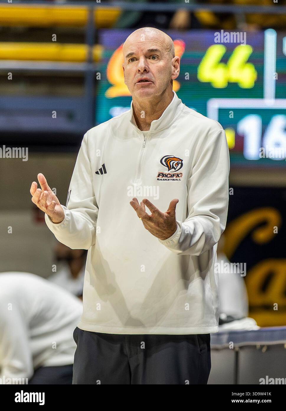 December 06 2025 Berkeley, CA U.S.A. Pacific head coach Dave Smart on ...