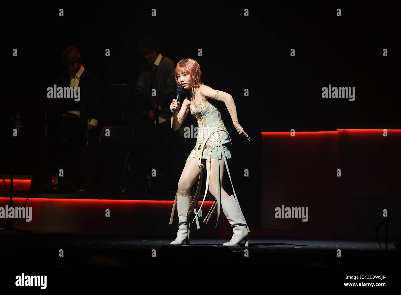 TAIPEI, CHINA - DECEMBER 6, 2025 - Female singer Pei Yu Hung concert in ...