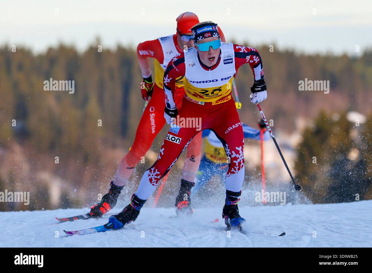 Trondheim 20251207. Einar Hedegart in action during the 10 km freestyle ...