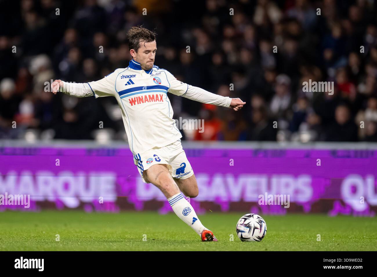 Ben Chilwell of Strasbourg during the Ligue 1 McDonald's match between ...