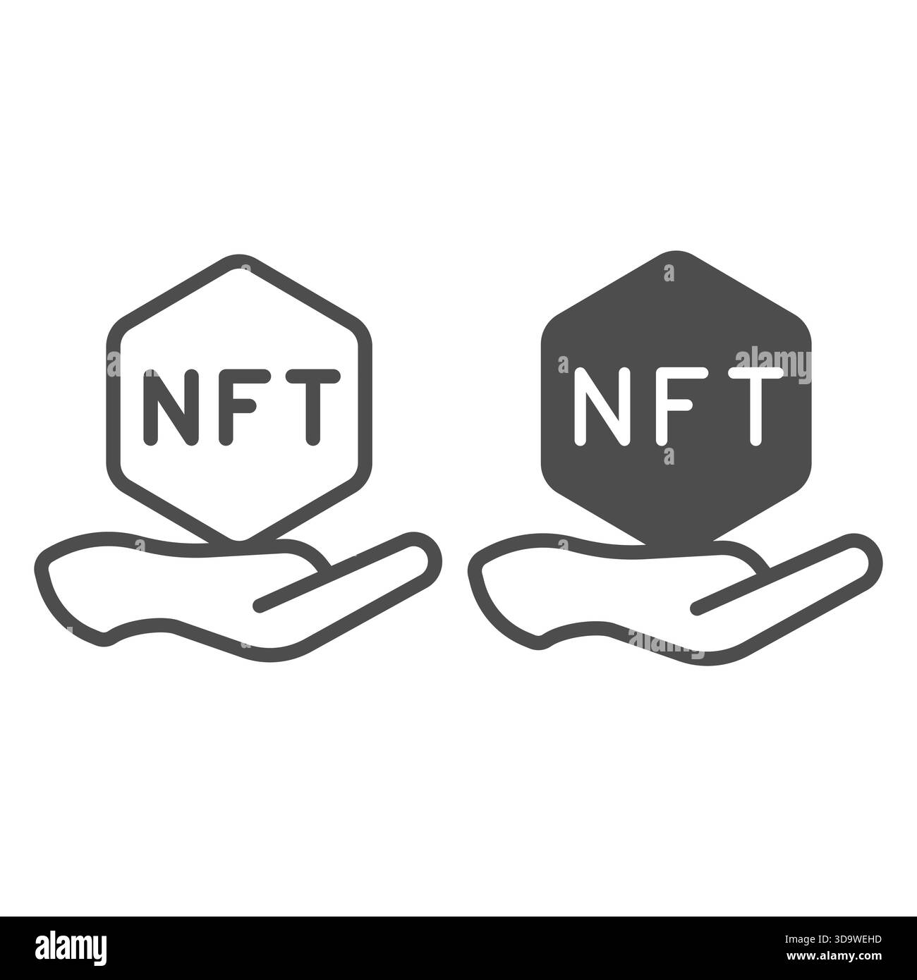 Nft non fungible token style Cut Out Stock Images & Pictures - Alamy