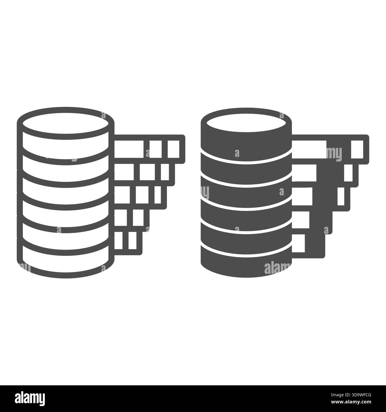 Computer graph line solid Stock Vector Images - Alamy