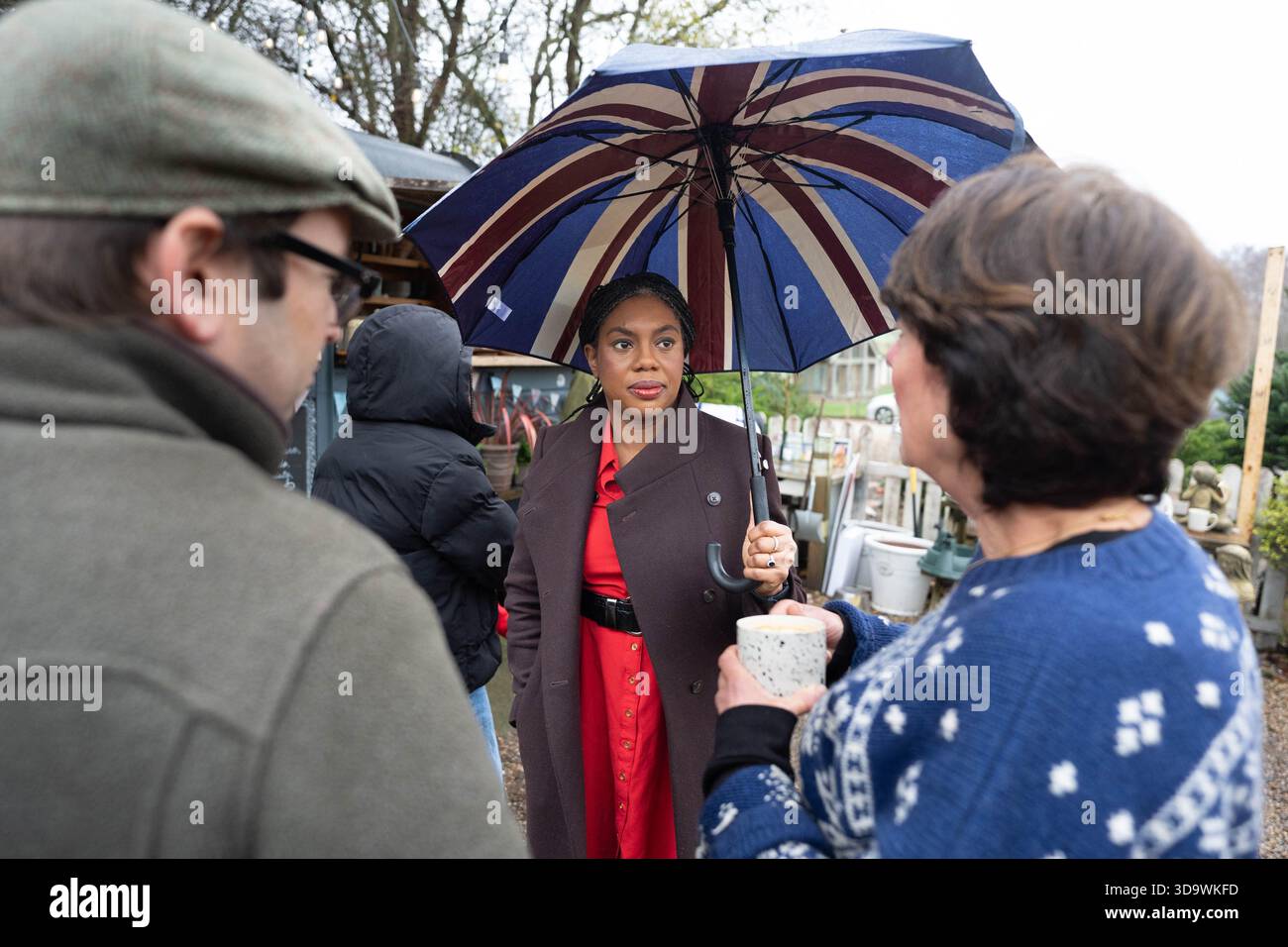 Conservative Party leader Kemi Badenoch shops for a Christmas tree in ...