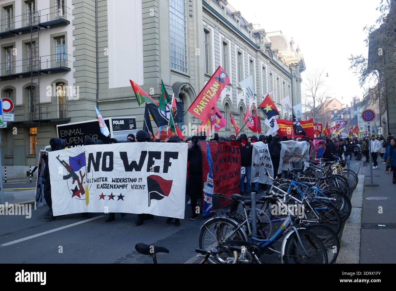Urban Unrest in Bern: Masked Protesters, Pyrotechnics, Police Tension ...