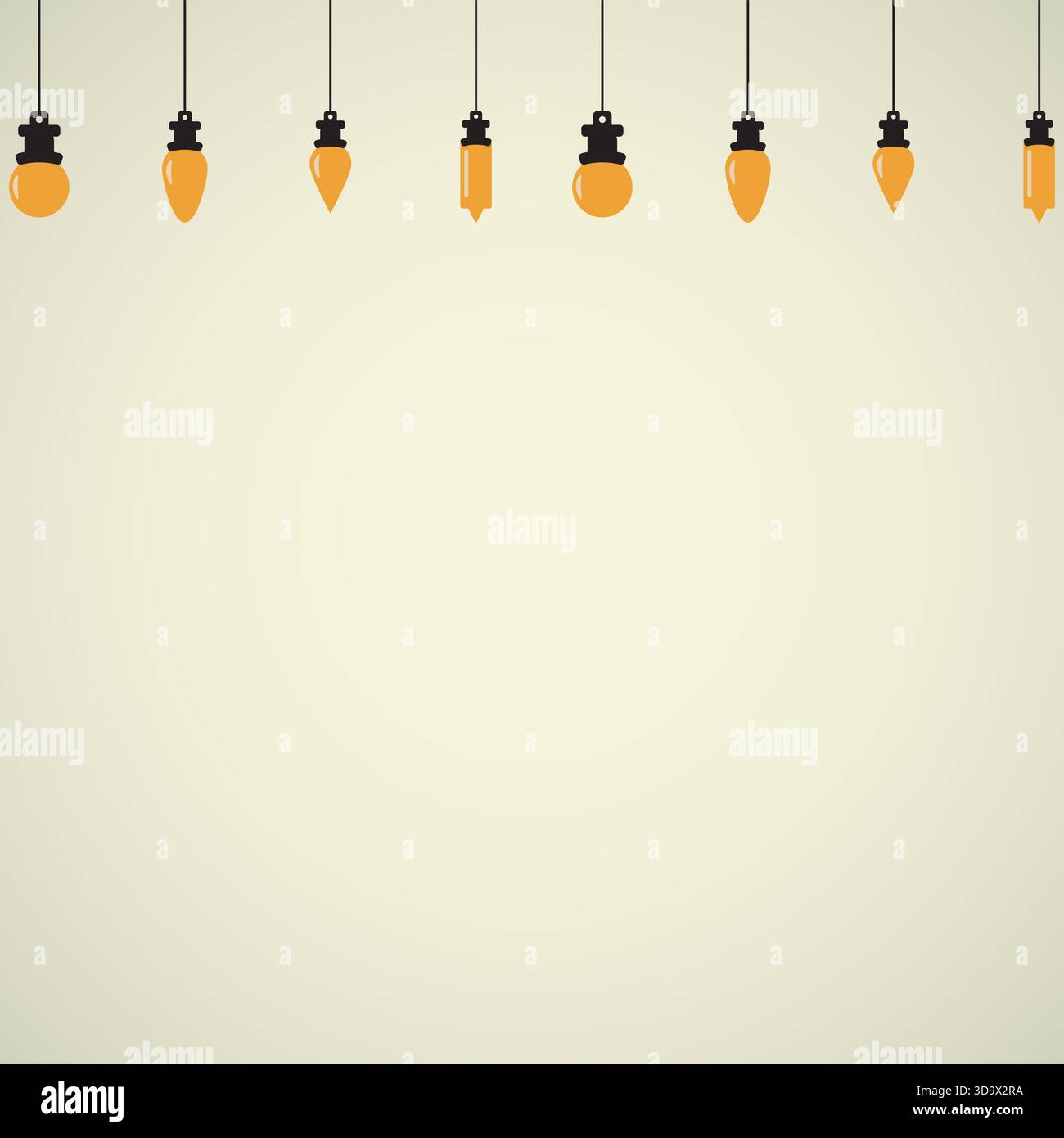 Xmas light bulbs frame Stock Vector Images - Alamy
