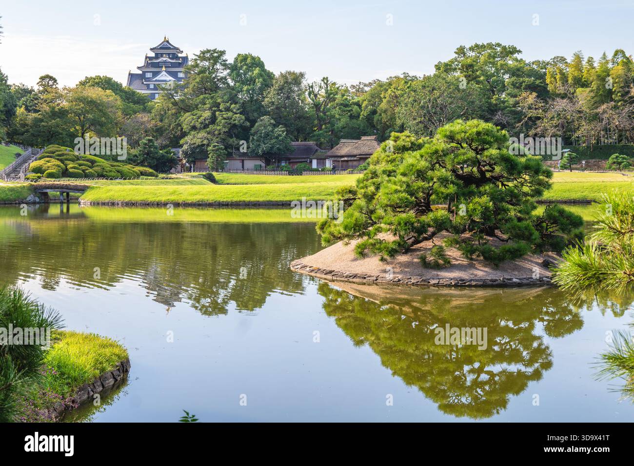 Korakuen, one of the Three Great Gardens of Japan in Okayama city ...
